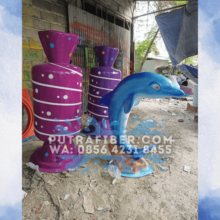 Pancuran Air Fiberglass Terbaik Untuk Dekorasi Kolam & Taman
